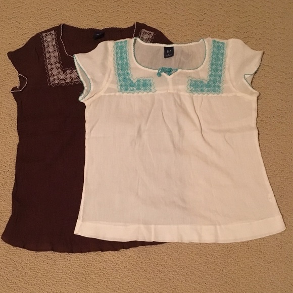 GAP | Tops | 2 Gap Embroidery Blouse | Poshmark